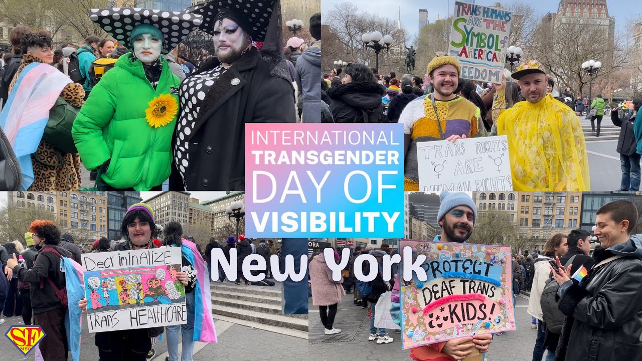 Rally for Trans Youth Rights in Union Square New York on Transgender ...