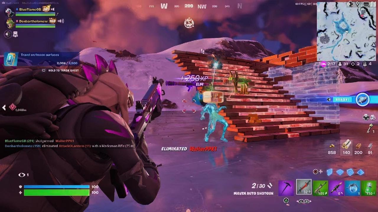 Fortnite - Icy Eliminations - C4S1 - YouTube