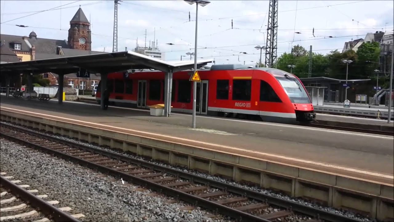 DB BR 640 006 (LINT 27) der RB 25 verlässt den Bahnhof Gießen (Lahn ...