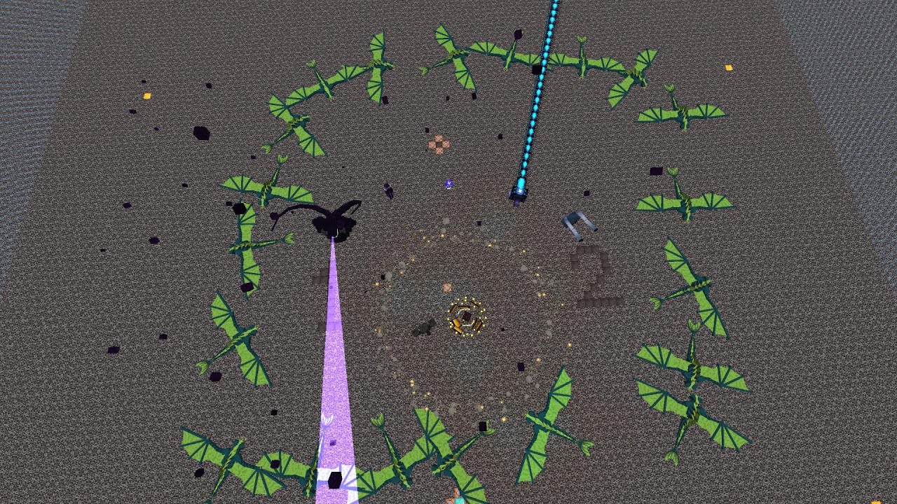 20 Naga vs Flying Bosses Minecraft Mob Battle - YouTube