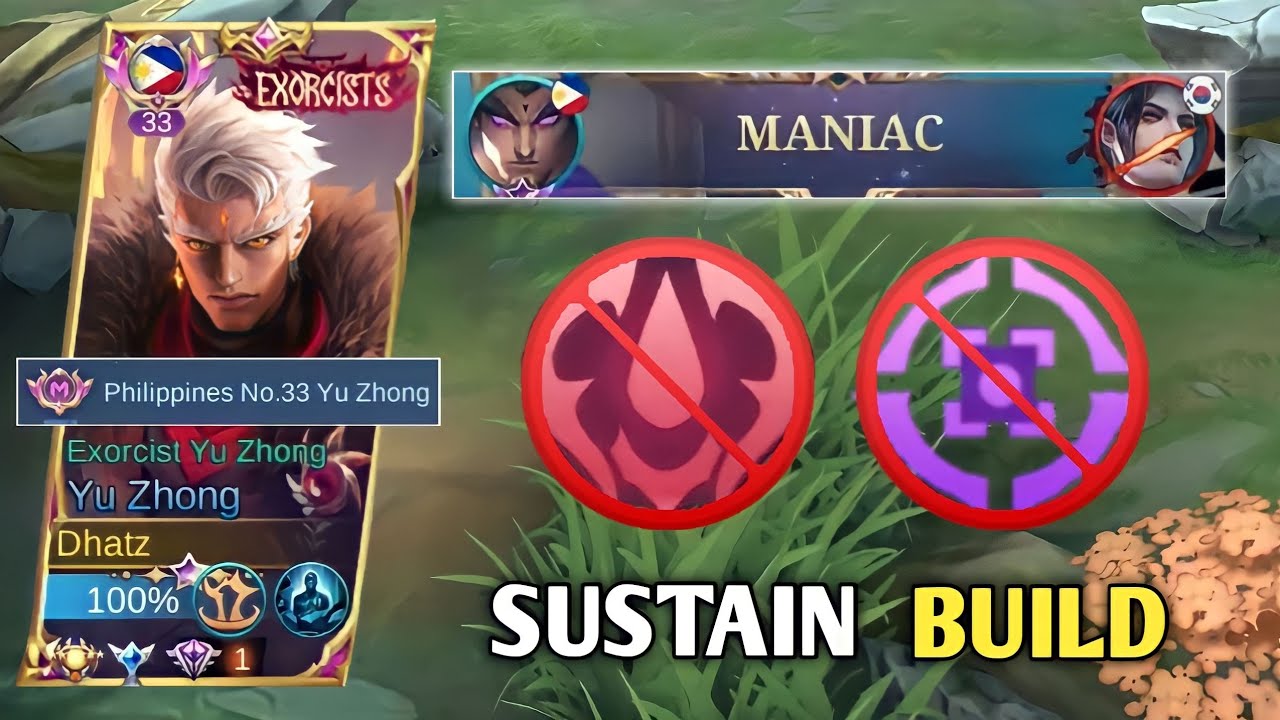 ONLY 6% OF YU ZHONG USER'S KNOW THIS SUSTAIN BUILD ON RANK GAME! | YU ...