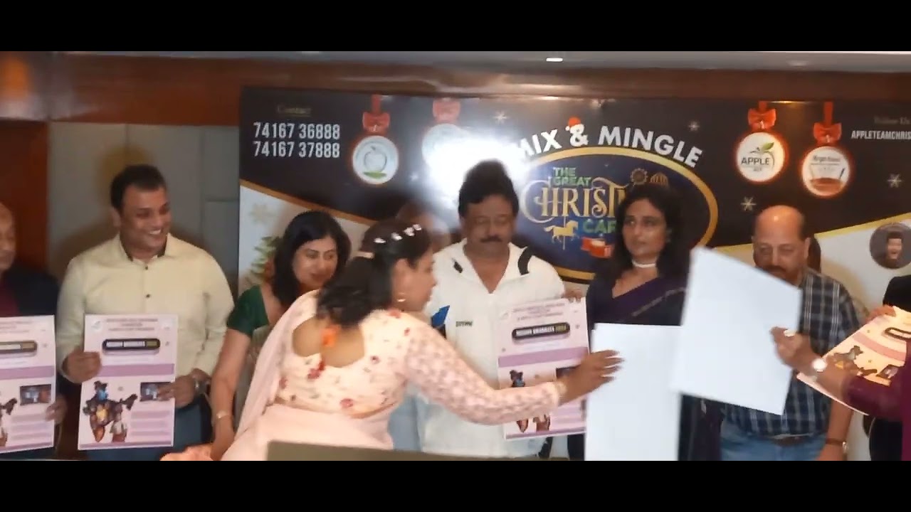 Mix and Mingle Mega Christmas Carnival & Poster launch by RGV, Ravita ...