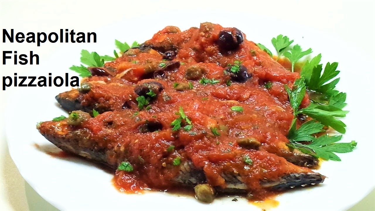 Fish pizzaiola recipe italian style | Pesce Azzurro alla Pizzaiola ...