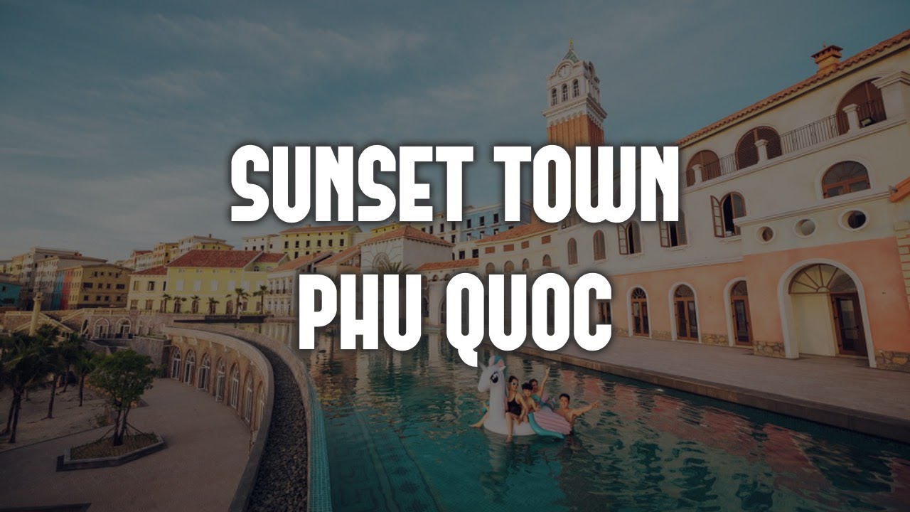 Walk 4K at Sunset Town - Phu Quoc. My solo travel vlog from Vietnam in ...