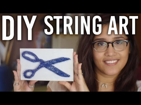 DIY String Art - Room Decor - YouTube