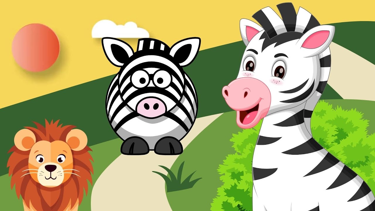 Animal Sounds Song | Zebra Song| Cute Zebra | Baby Song | Kids Song ...