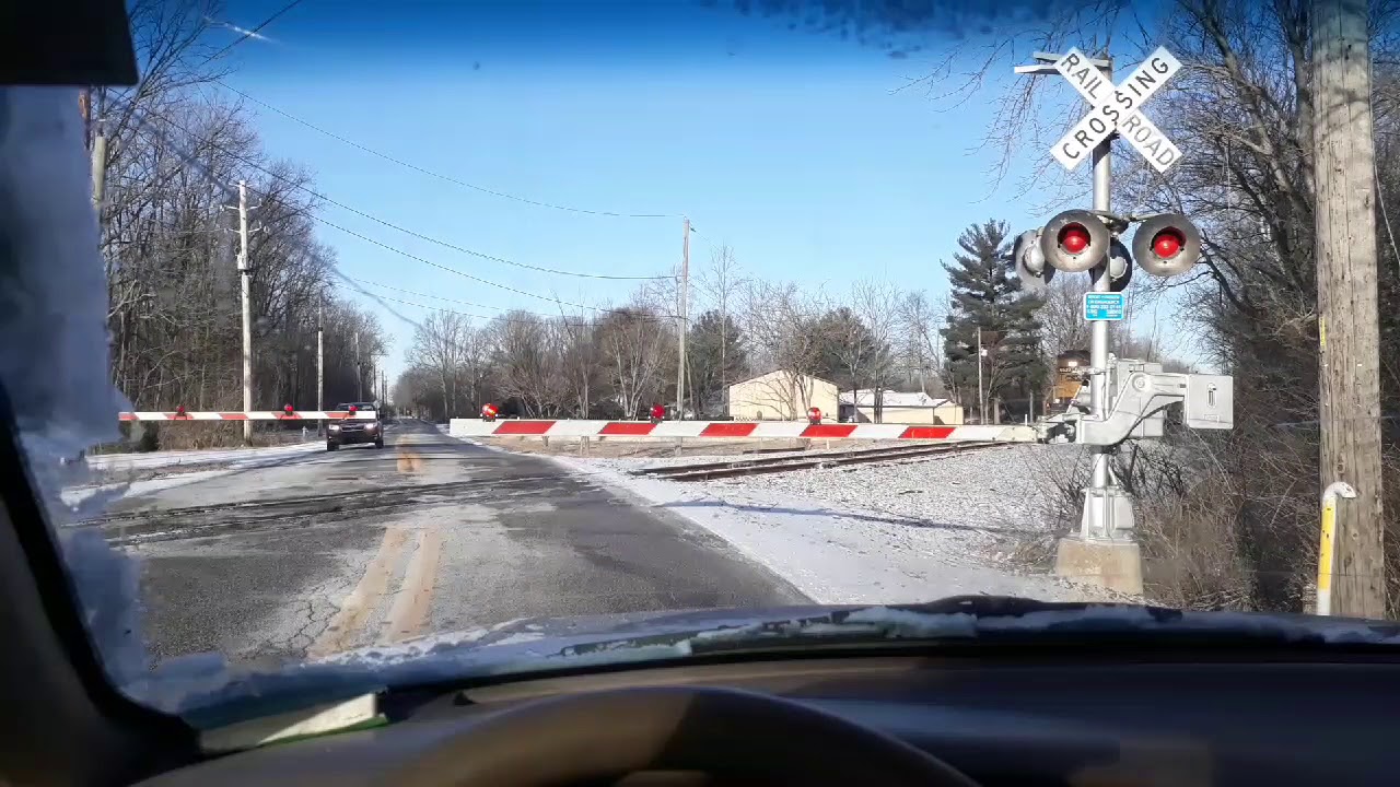 Morning Train Crossing - Acton Indiana - YouTube