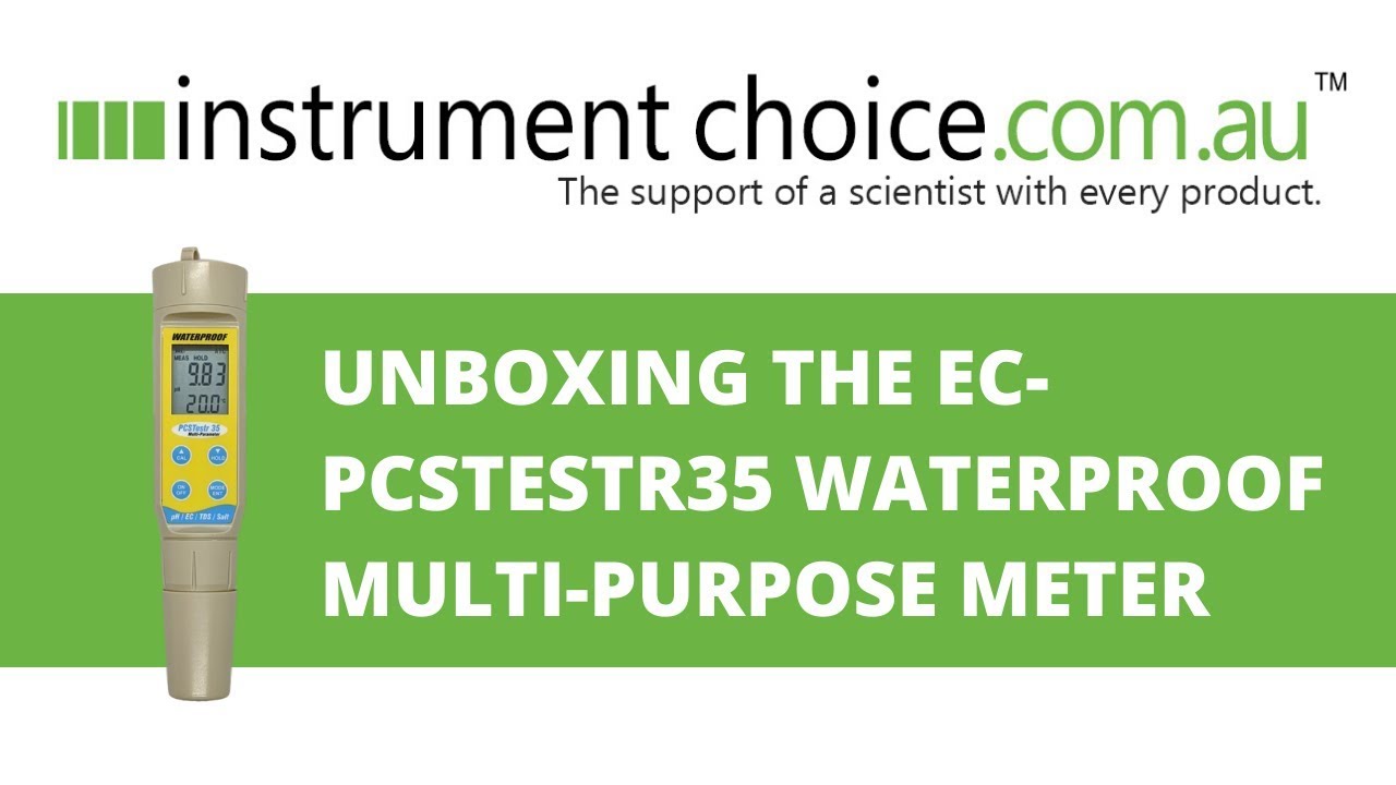Unboxing the EC-PCSTestr35 Waterproof Multi-Purpose Meter - YouTube