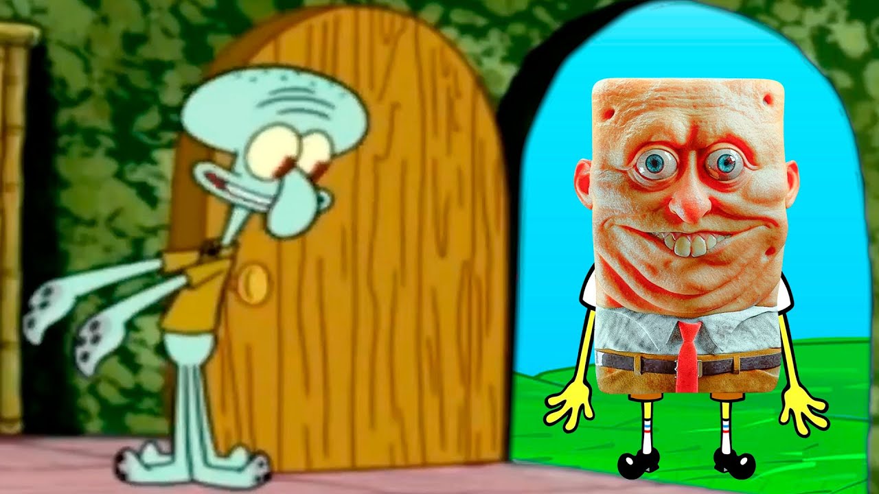Spongebob сharacters in real life meme - pop spongebob characters door ...
