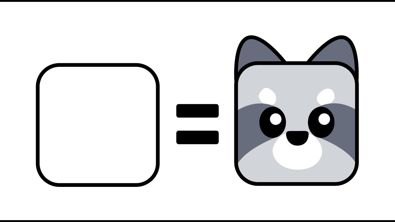 How to turn square into Raccoon | Easy Drawing - YouTube