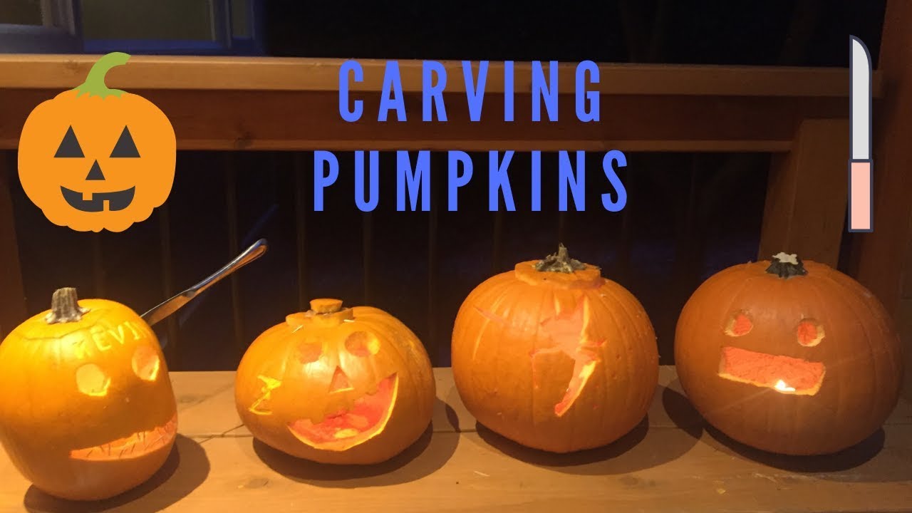 CARVING PUMPKINS - Vlog 7 - YouTube