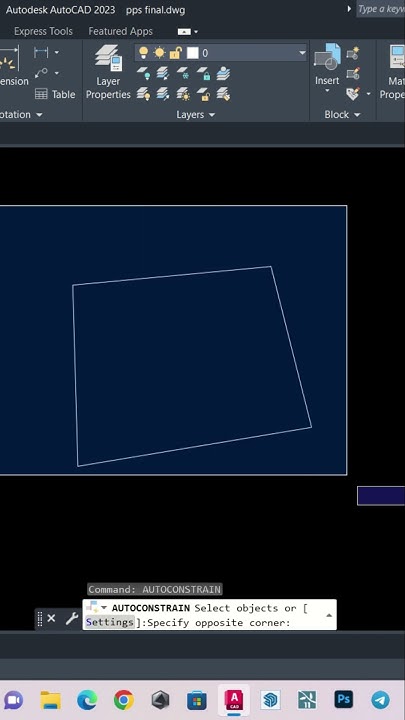 Mastering Editing with Constraints in AutoCAD: Boost Your Design Efficiency! 🖊️📏 - YouTube