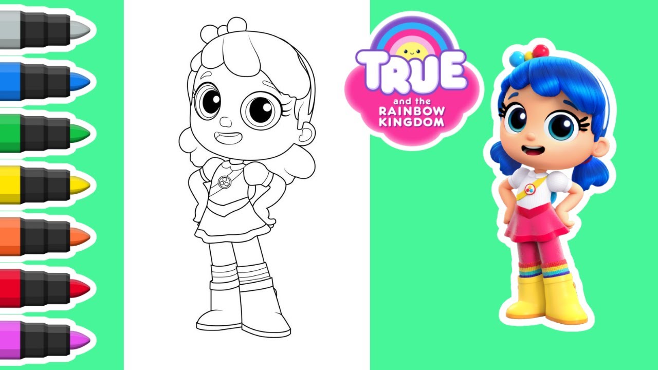 Coloring True and the Rainbow Kingdom | You Won't Believe the Results ...