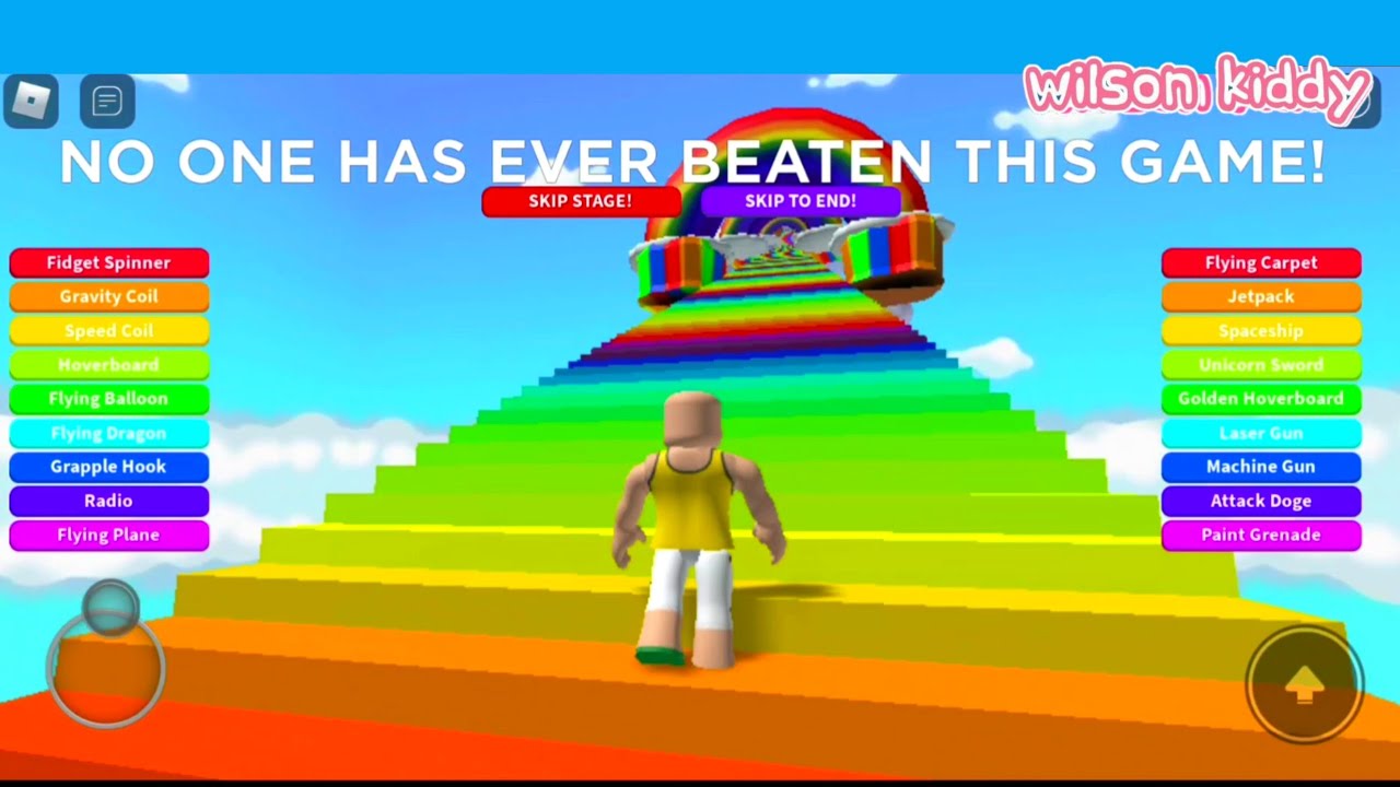 Bocil Manjat Tangga Tertinggi di Dunia | Game Roblox | Game Wilson ...