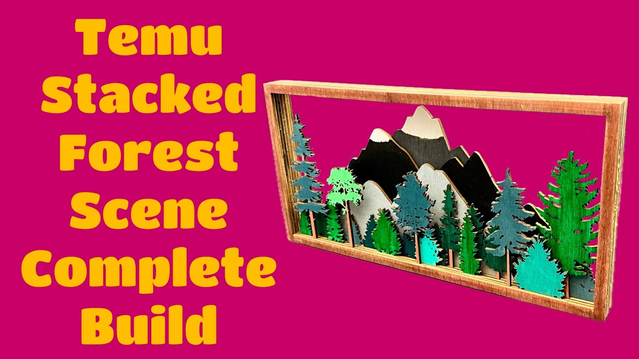 Temu Stacked Forest Scene Complete Build - YouTube