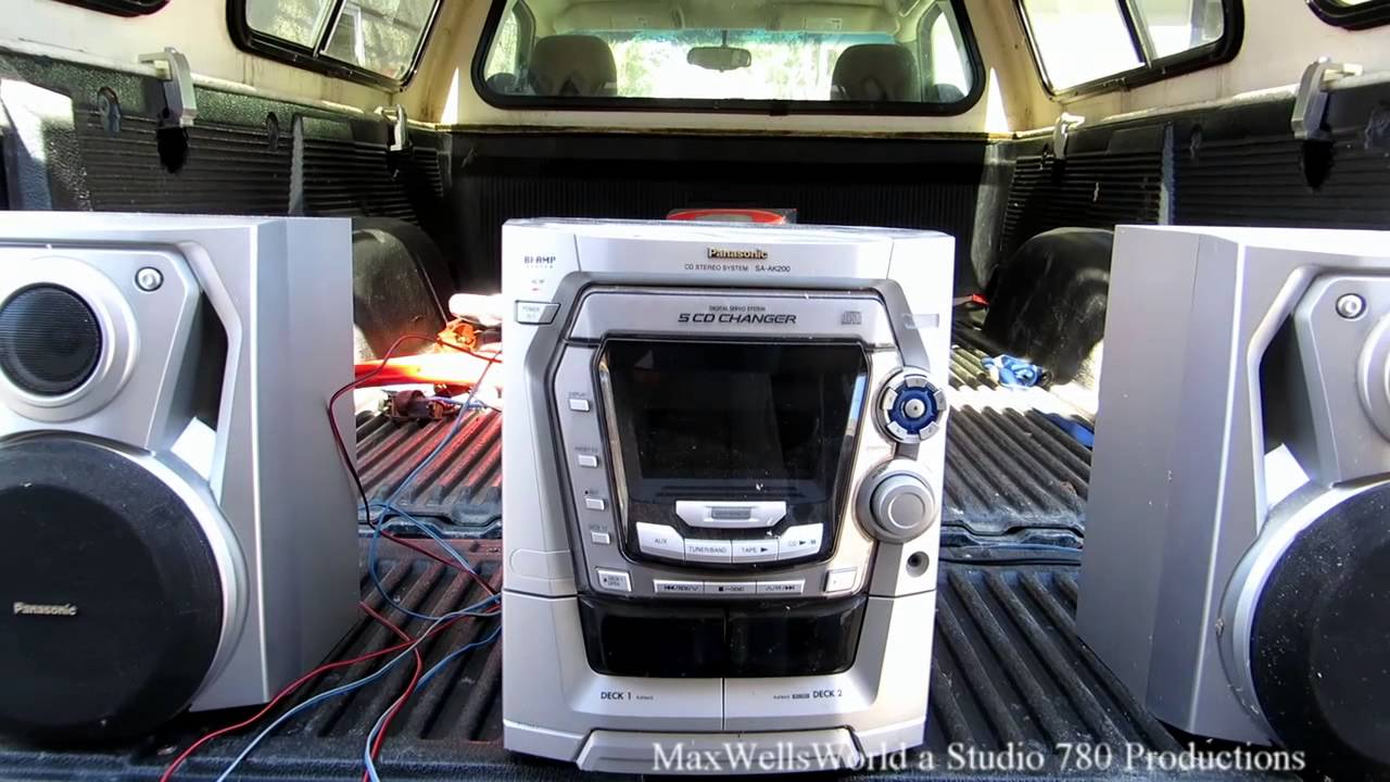 garbage picked stereo 2 panasonic s2 ak200 maxwellsworld - YouTube