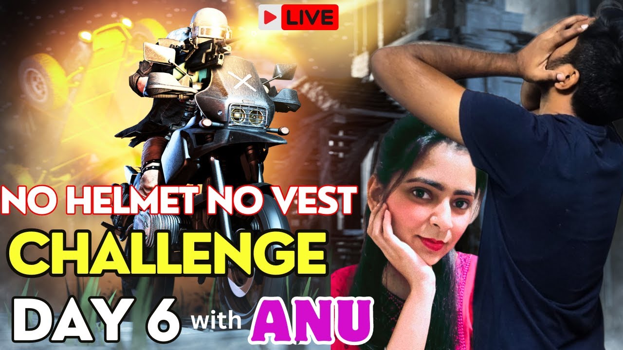 🔴 NO HELMET NO VEST 30 DAYS CHALLENGE | DAY 6 | Road To 2K | BGMI Live ...