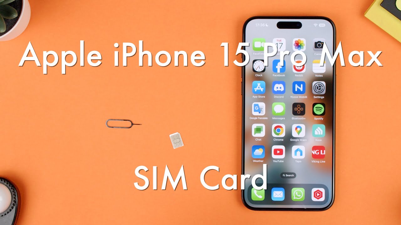 How to insert SIM card on Apple iPhone 15 Pro Max || Apple iPhone 15 ...