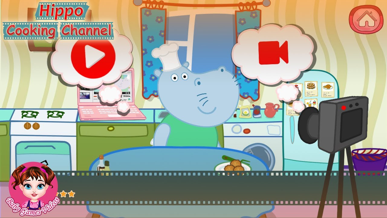 Hippo YouTube Desserts Blogger - Hippo Kids Games Full Episode 78 ...