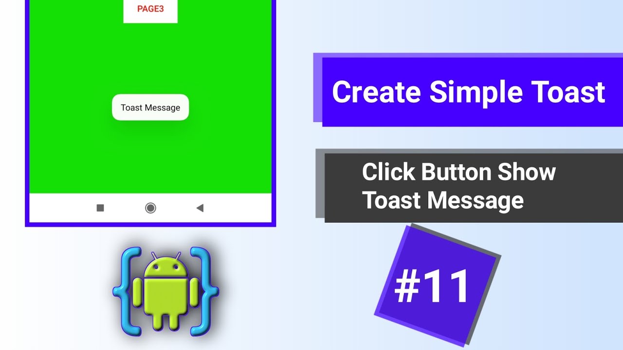 11 How To Create Simple Toast Message When Click Button In Aide Hindi Show Toast Message Youtube