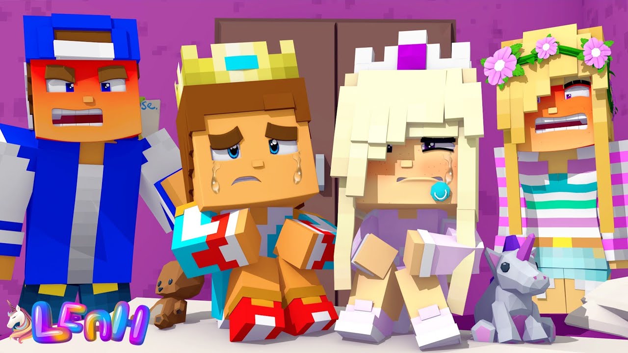 Little Leah's BABIES are GROUNDED IN THEIR OWN HOUSE.. Minecraft - YouTube