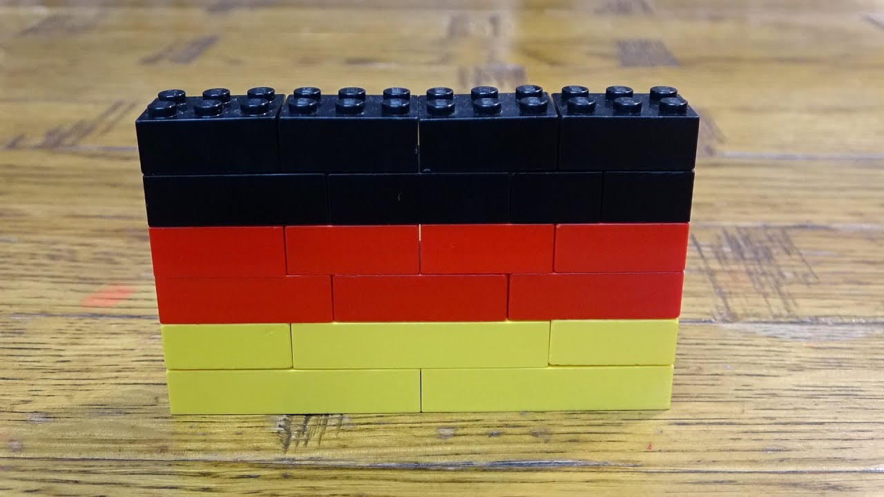 Building a Lego Country Flag of Germany - YouTube