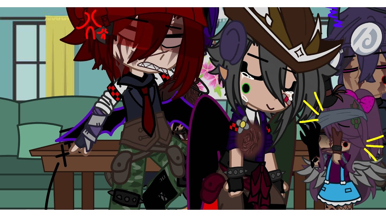 be nice to your lil sister captain || Among Us logic || gacha club || Afton Au || - YouTube