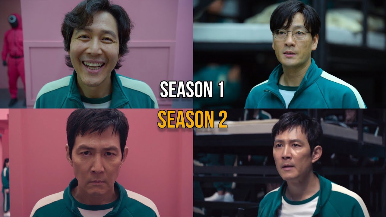 Squid Game: The Similarities Scenes in Seasons 1 and 2 - YouTube