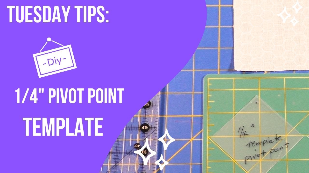 Quilting Tuesday Tip: The Perfect 1/4" Pivot Point! - YouTube