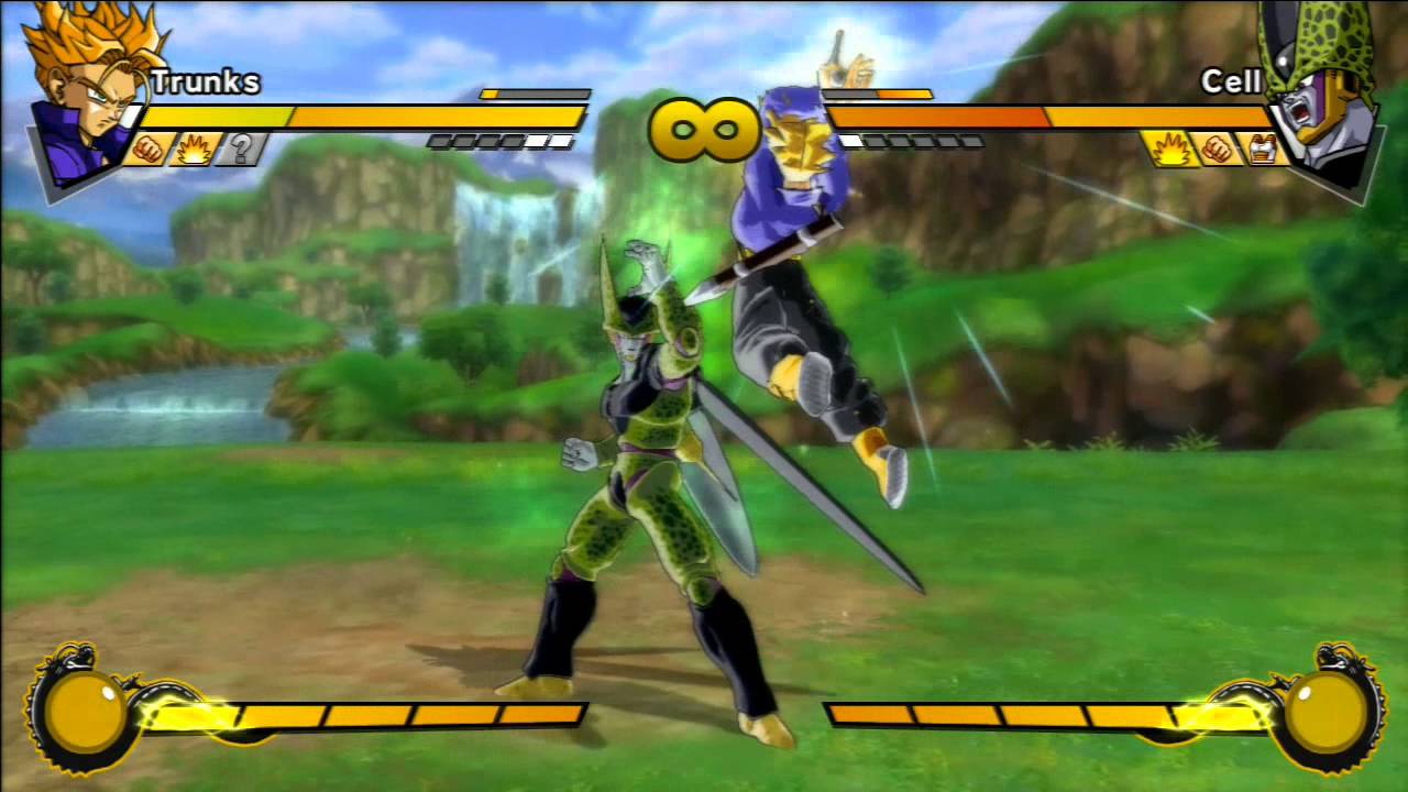 Dragon Ball Z Burst Limit - Trunks vs Cell - YouTube
