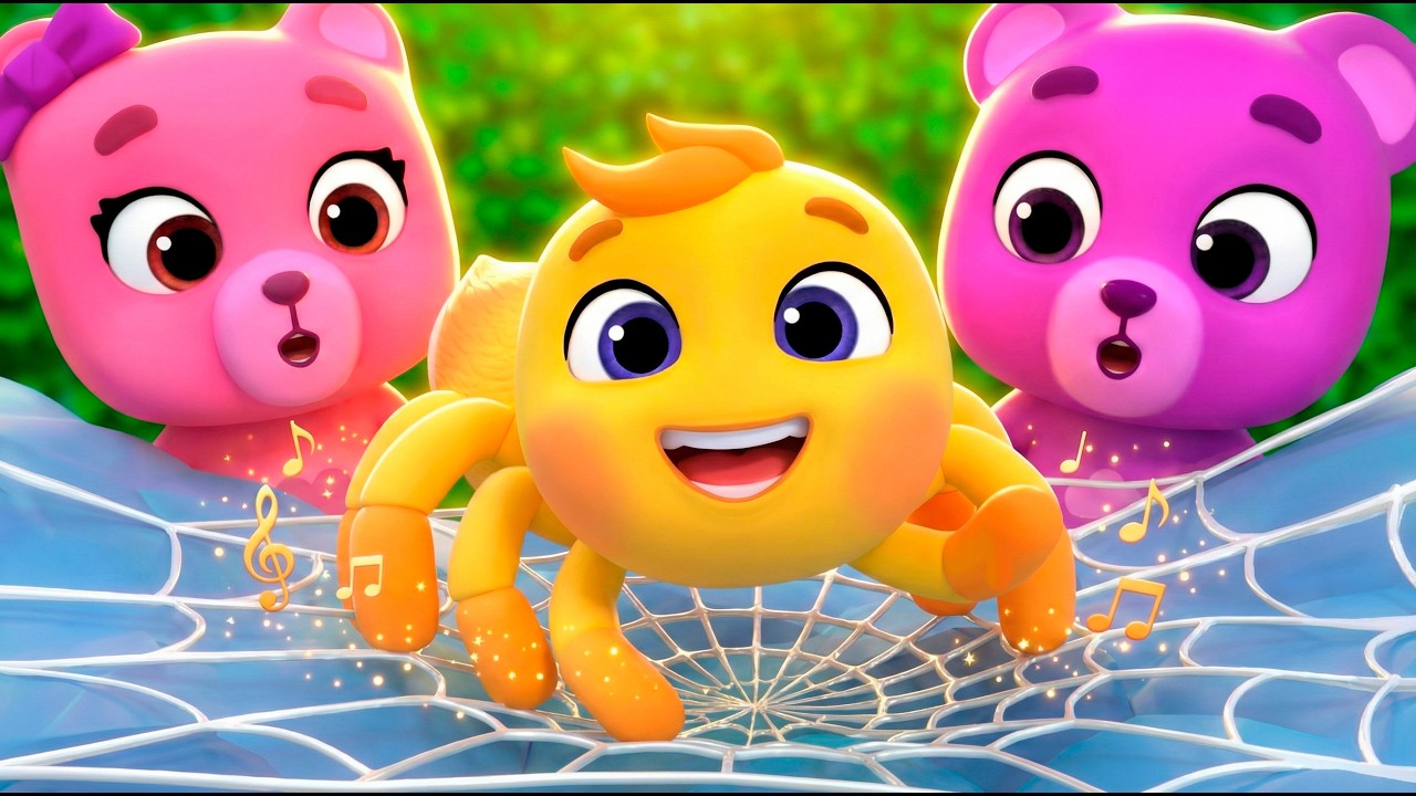 The Itsy Bitsy Spider Song 🌧️ Never Give Up! | Kids Cartoon | GummyKid ...