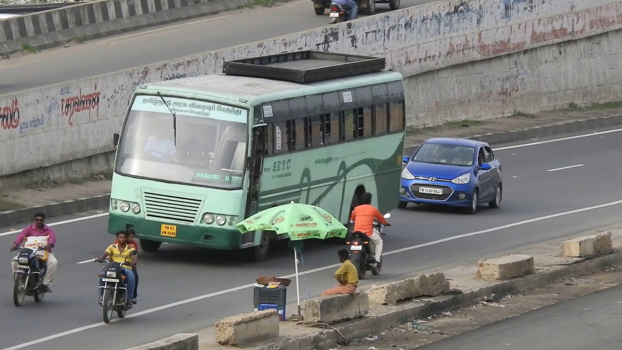 SETC old Green bus - YouTube