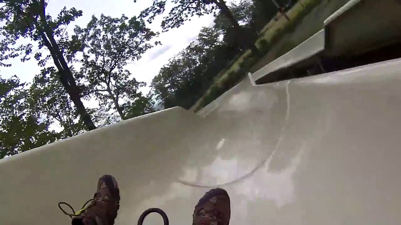 CRASH AT POCONO MOUNTAIN ALPINE SLIDE - YouTube