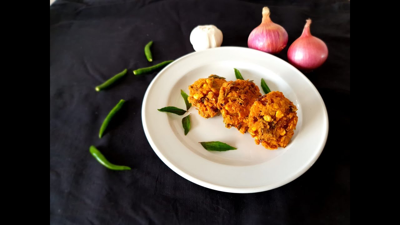 Masala Vada Recipe|Dal Vada|Breakfast Vada|Spicy Vada|Simple Snack ...
