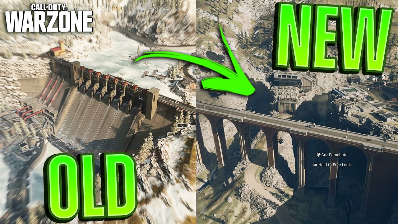 Old vs New VERDANSK 84 Warzone Map Comparison - YouTube
