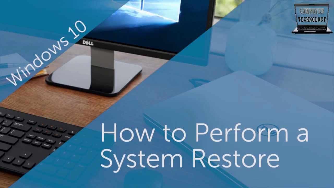 How to Perform a System Restore in Windows 10 - YouTube