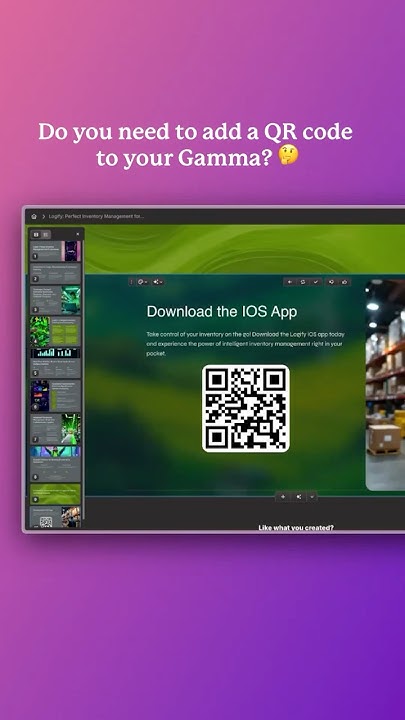 How to add QR codes to your Gammas - YouTube