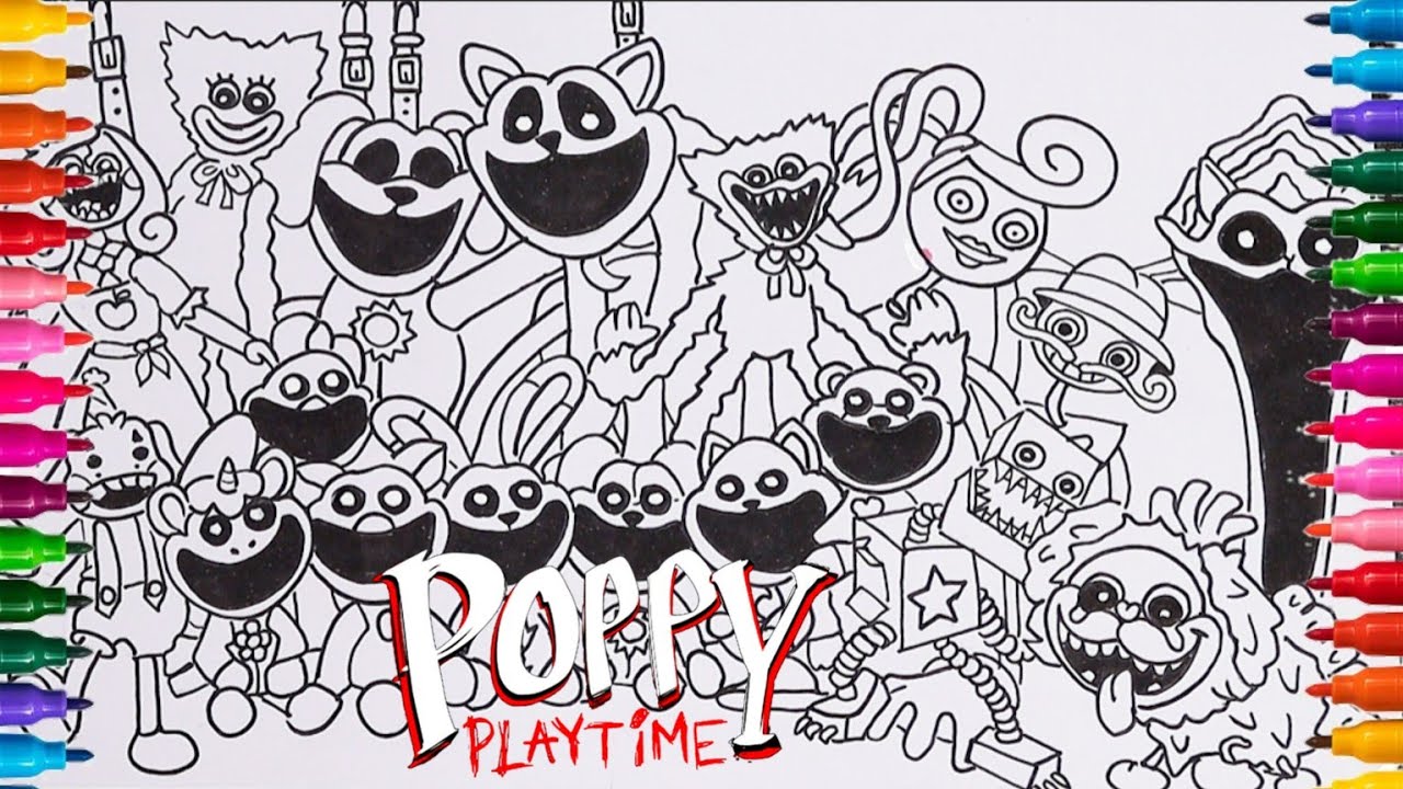 COLORING ALL CHARACTERS OF POPPY PLAYTIME CHAPTER 3 | HOW TO COLOR |NCS ...