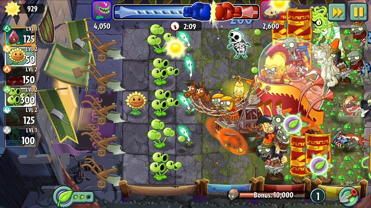 Plants Vs Zombies 2 Arena Update Gameplay Part.1 - YouTube