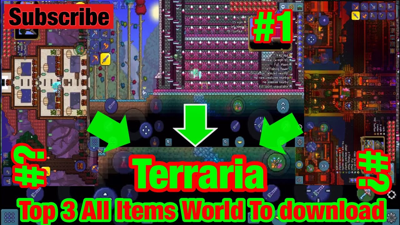Top 3 All Item Server “Android,IOS” | Terraria - YouTube