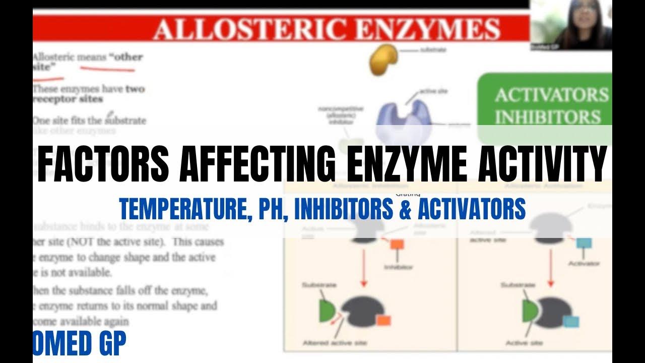 Factors affecting enzyme activity: Temperature, pH, Concentration ...