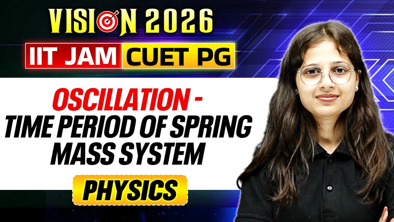 IIT JAM/CUET PG 2026 | Oscillation - Time Period of Spring Mass System ...