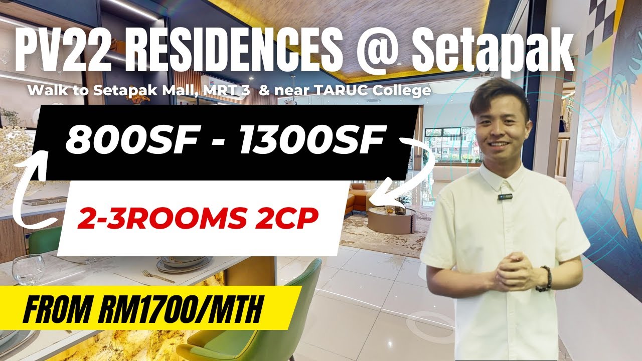 PV22 , SETAPAK l Walk to Setapak Central , MRT 3 800SF-1300SF l ...