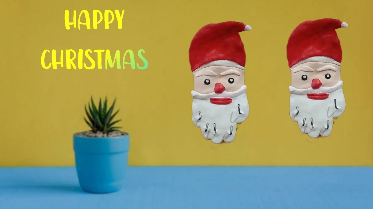 Santa Claus key holder Wallputty craft/cardboard key holder /christmas ...