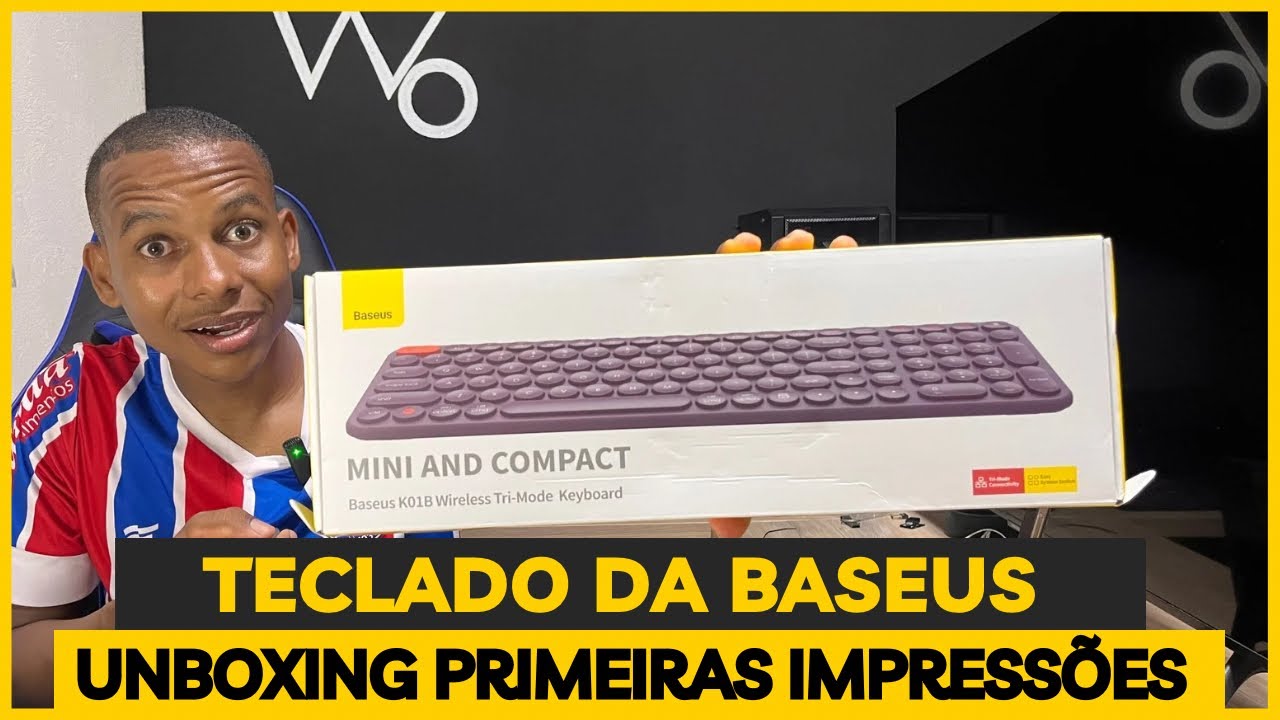 Teclado da baseus, unboxing e primeiras impressões! - YouTube