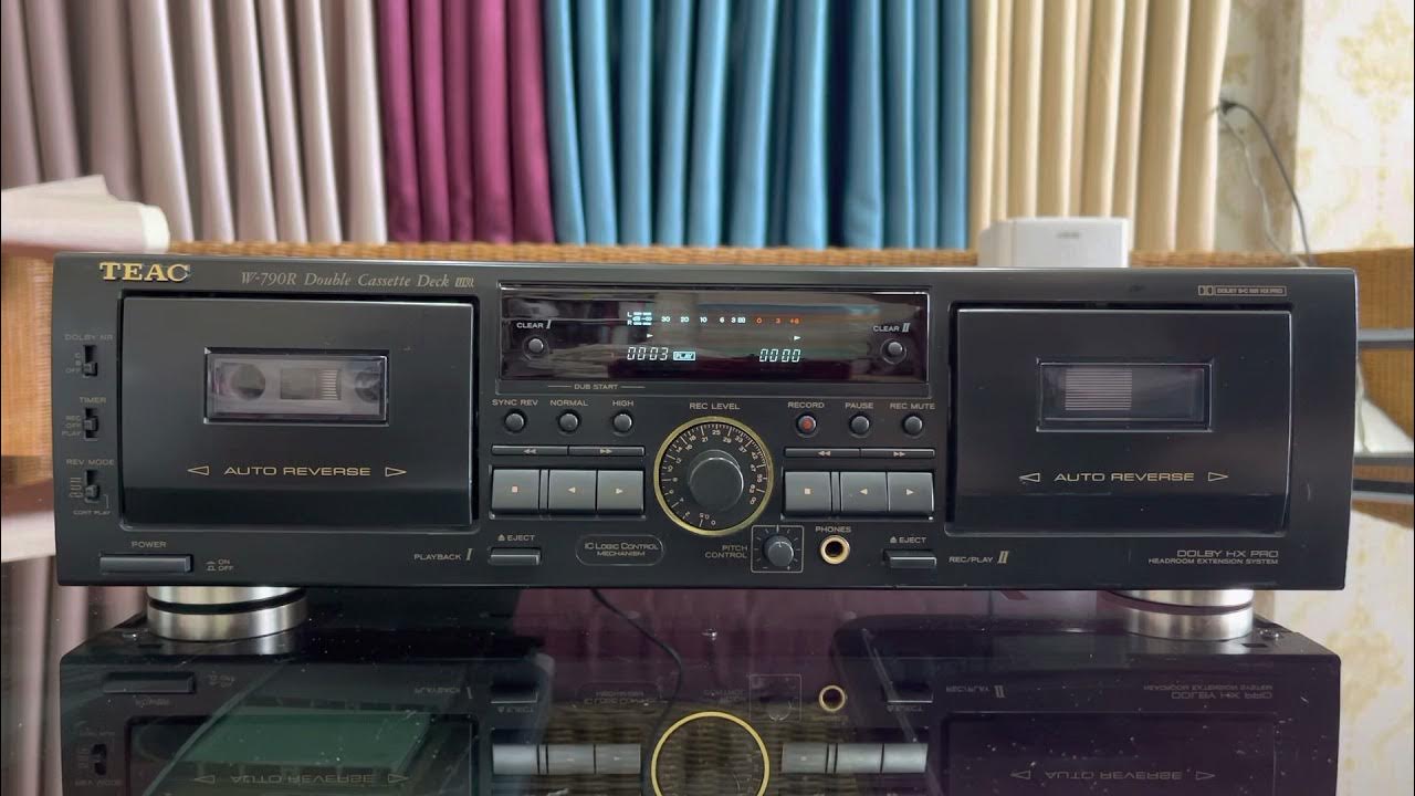 Deck Double Cassette Tape TEAC W-790R - YouTube