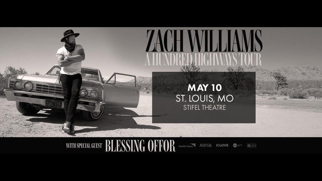 Zach Williams and Blessing Offor A Hundred Highways Tour May 10th 2023 ...