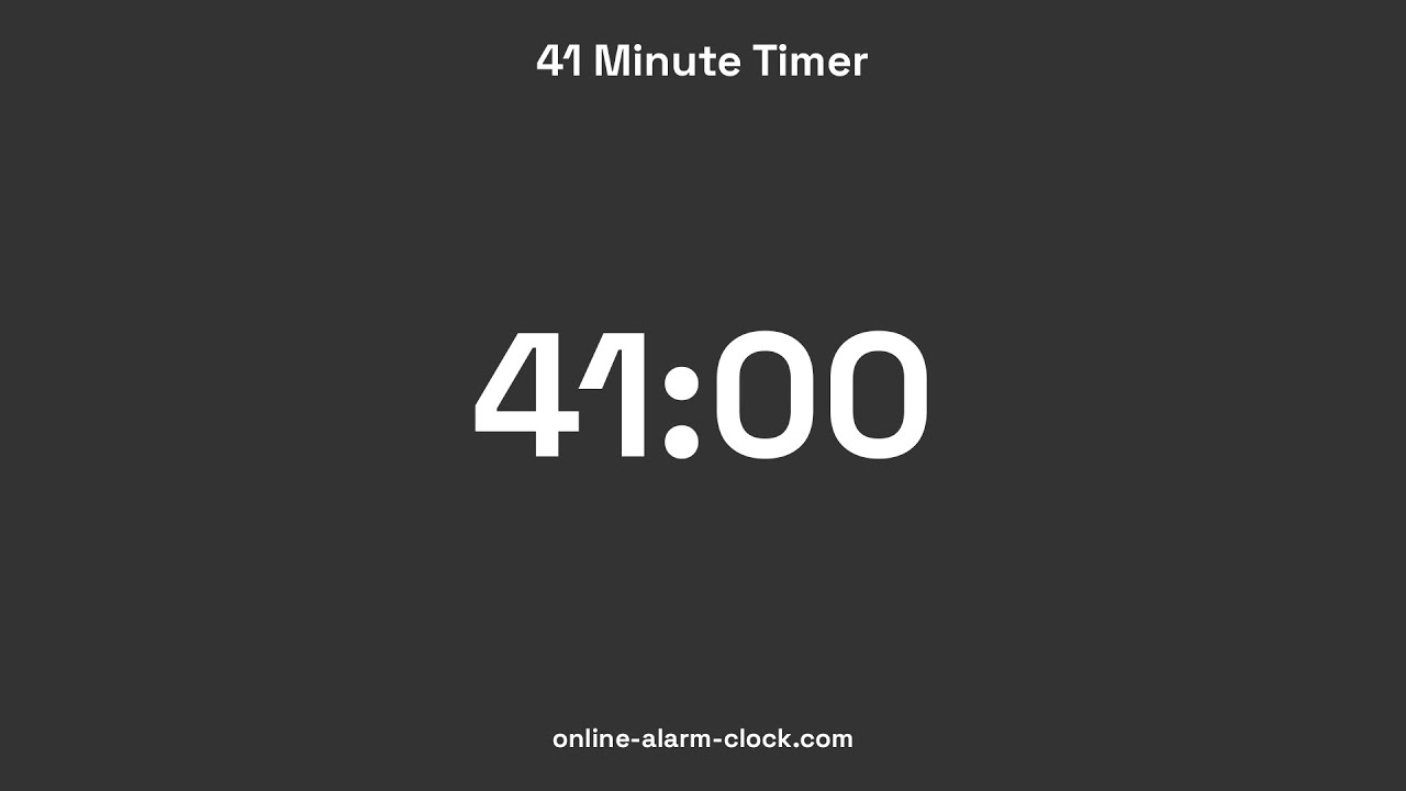 41 Minute Timer - YouTube