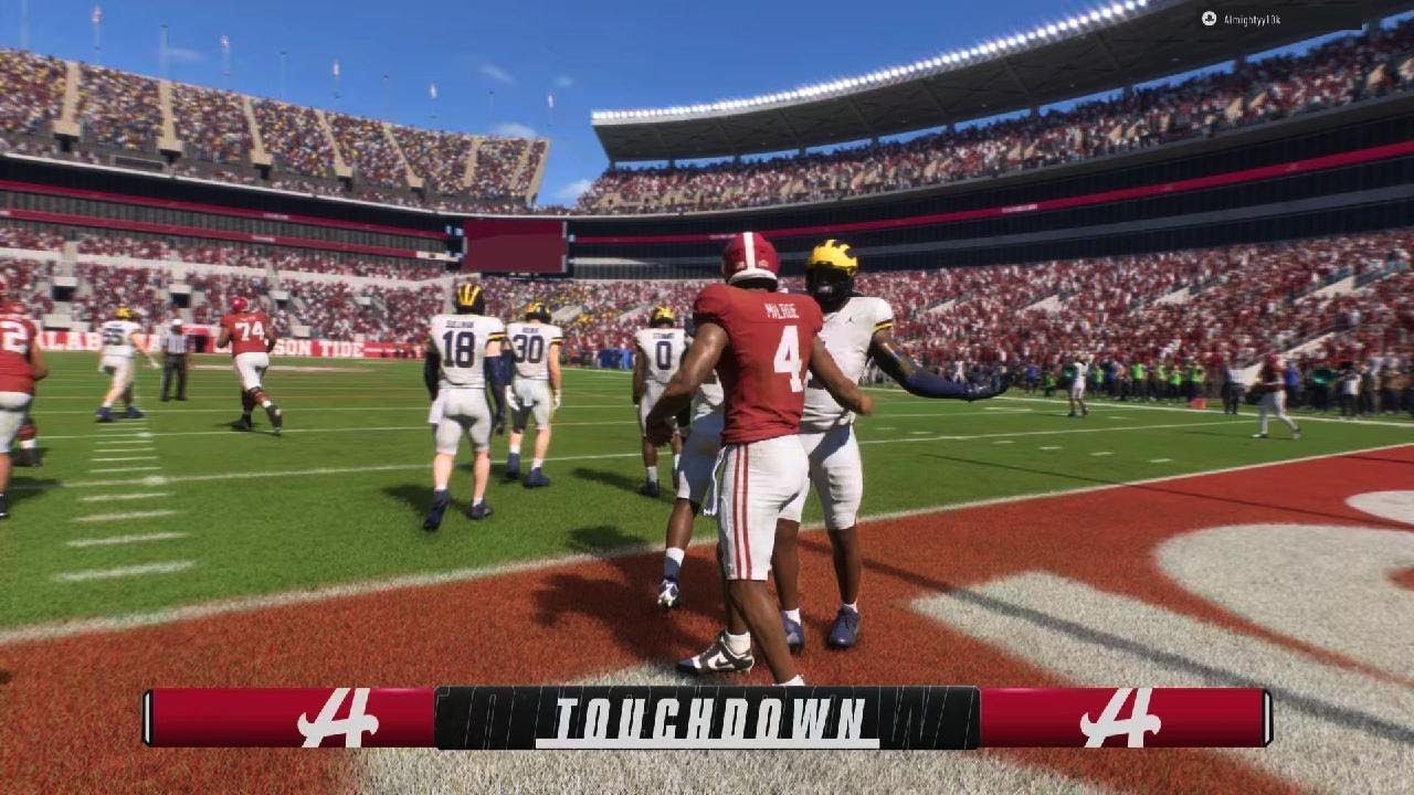 EA SPORTS College Football 25 - Jalen Milroe Touchdown - Keon Sabb ...