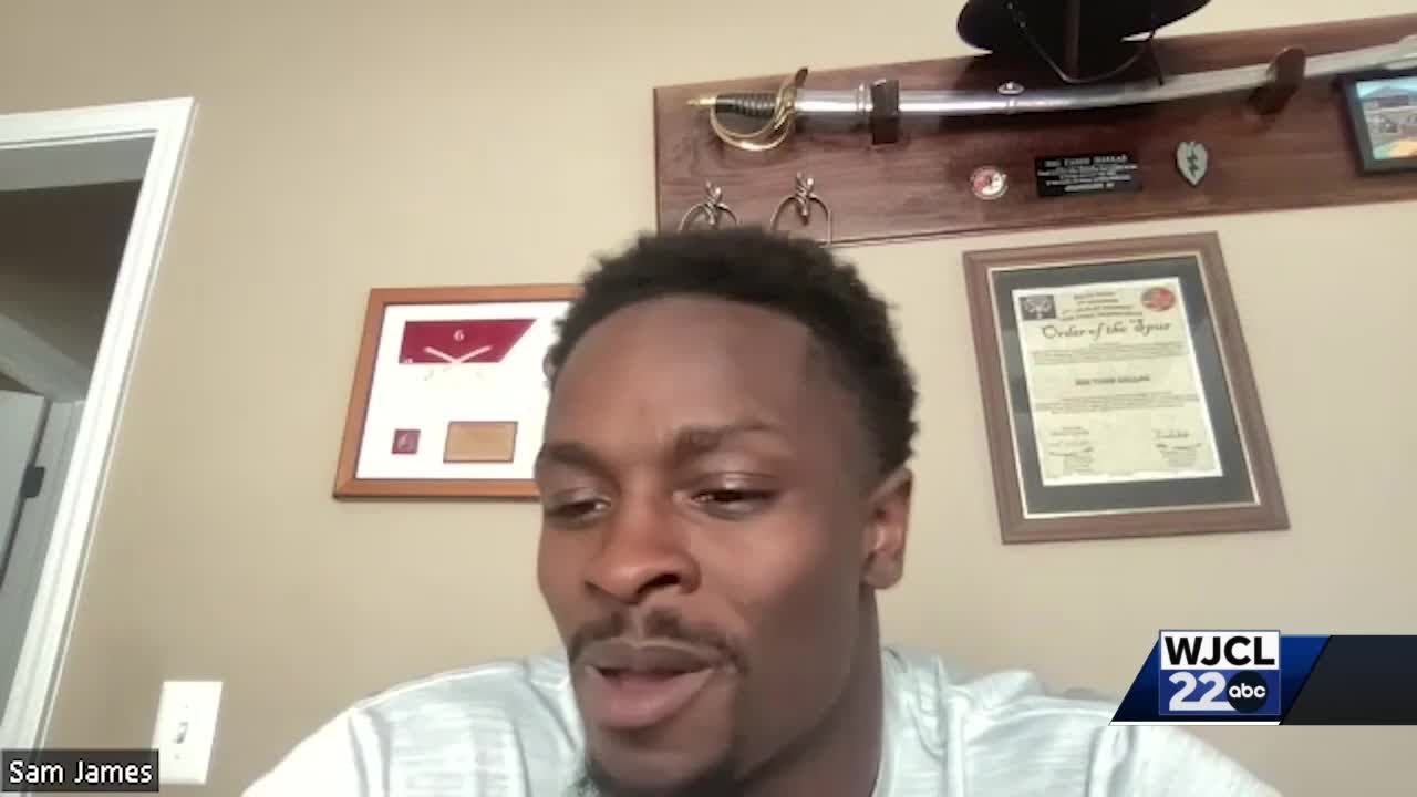 Sam James to Los Angeles Ram - YouTube